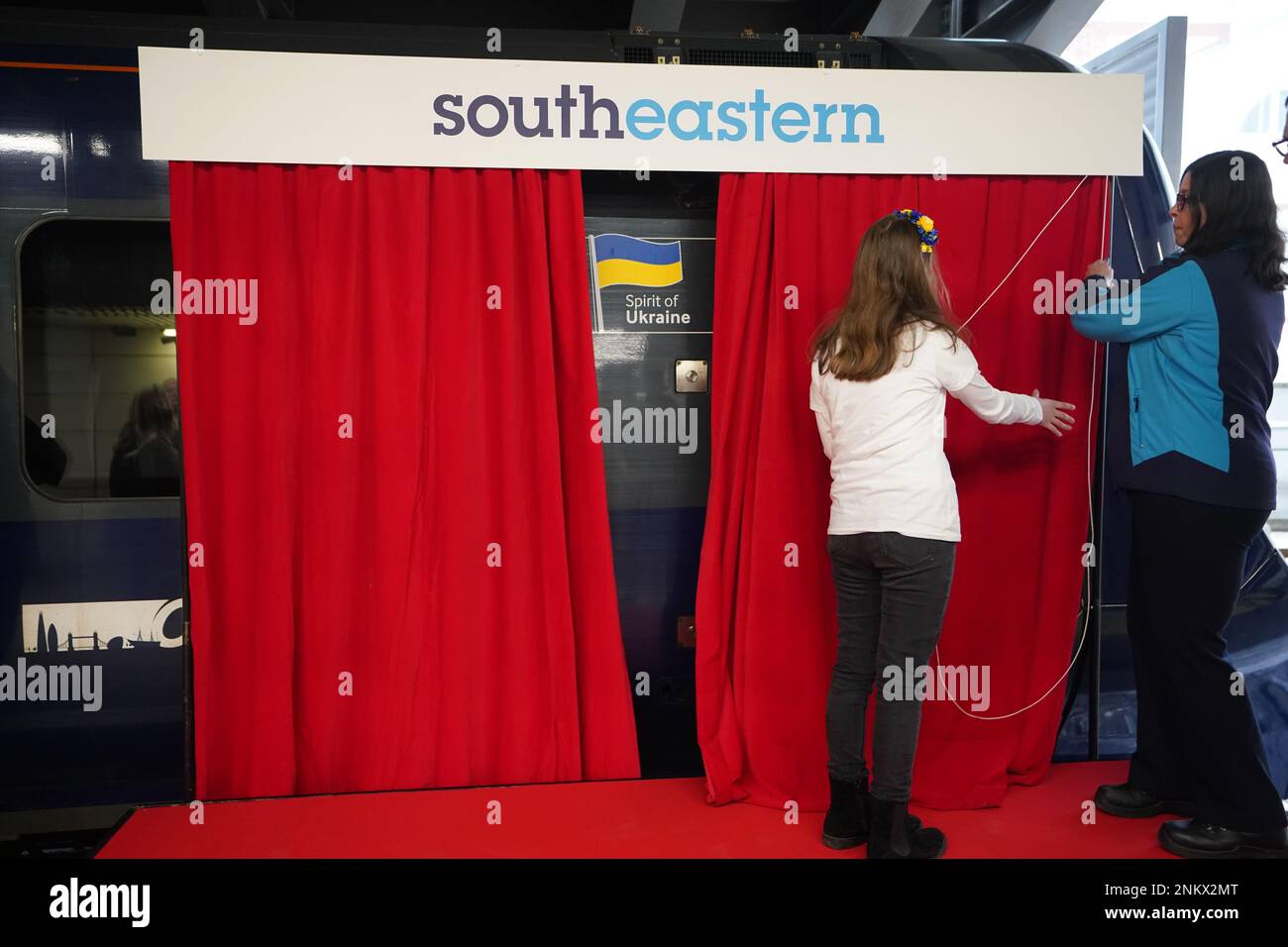 An unveiling takes place at the Southeastern Railway naming of a Class ...
