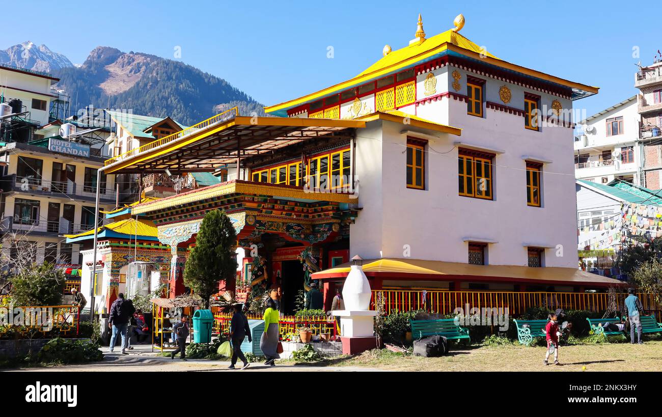 INDIA, HIMACHAL PRADESH, MANALI, November 2022, Devotee at Himalayan ...
