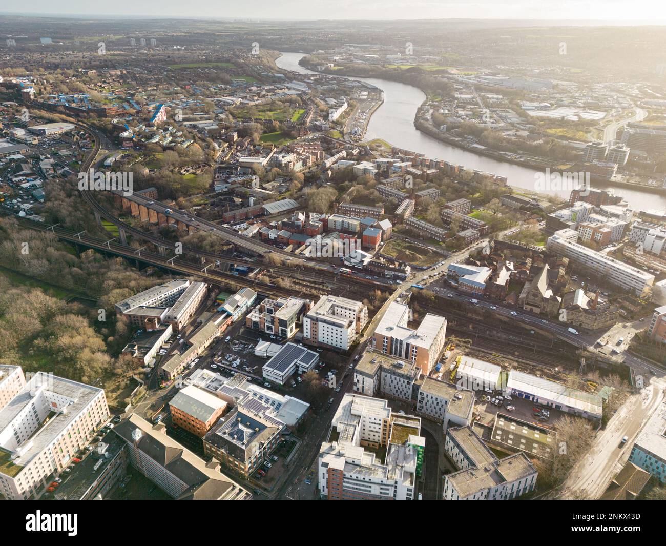 City road newcastle aerial view hi-res stock photography and images - Alamy