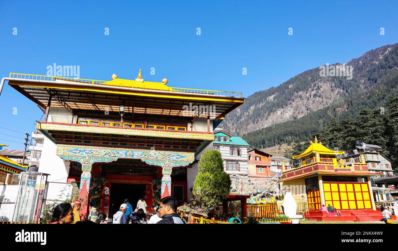 INDIA, HIMACHAL PRADESH, MANALI, November 2022, Devotee at Himalayan ...