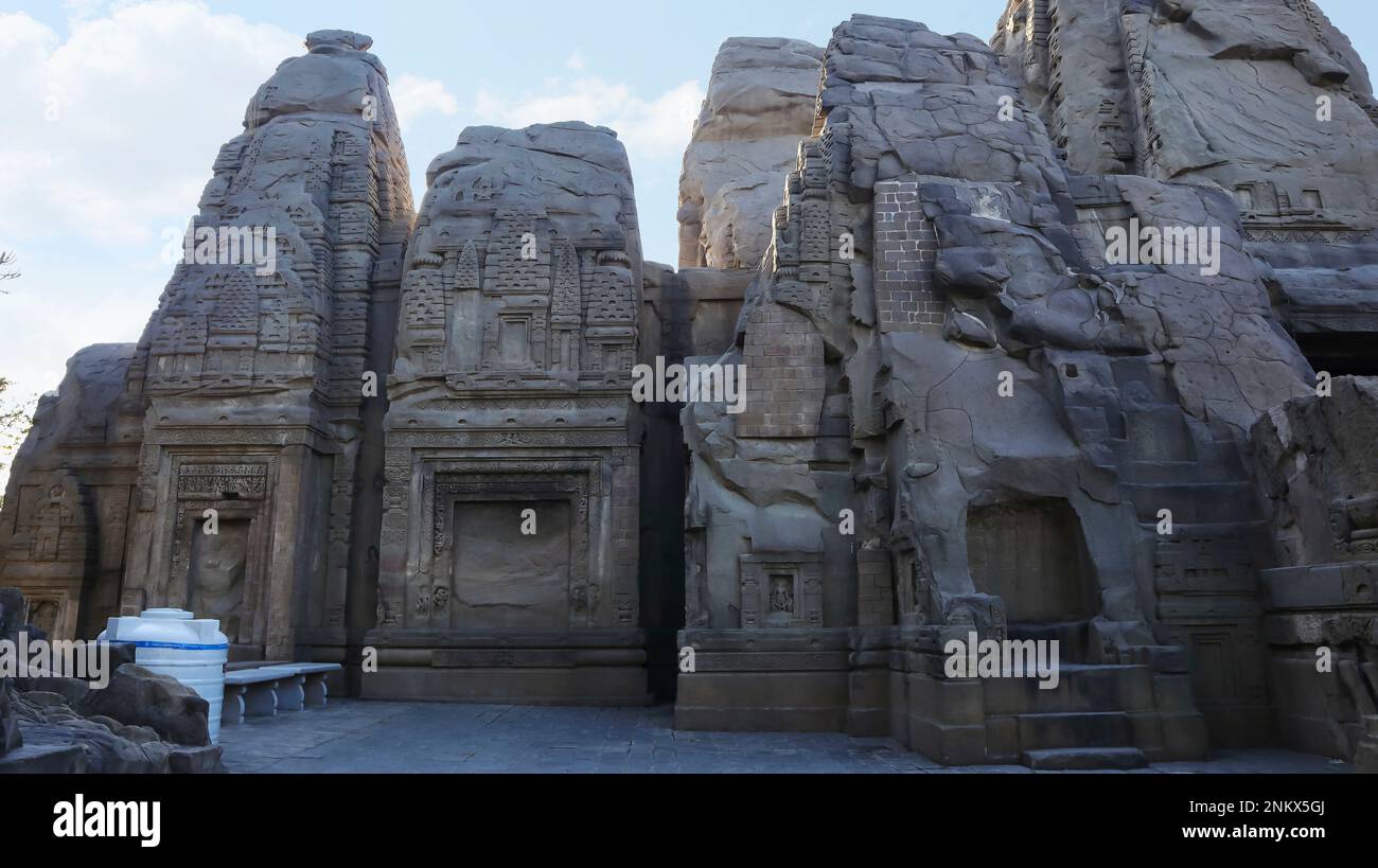 Rear View of Masroor Temples or Rock-cut Temples at Masrur, Kangra ...