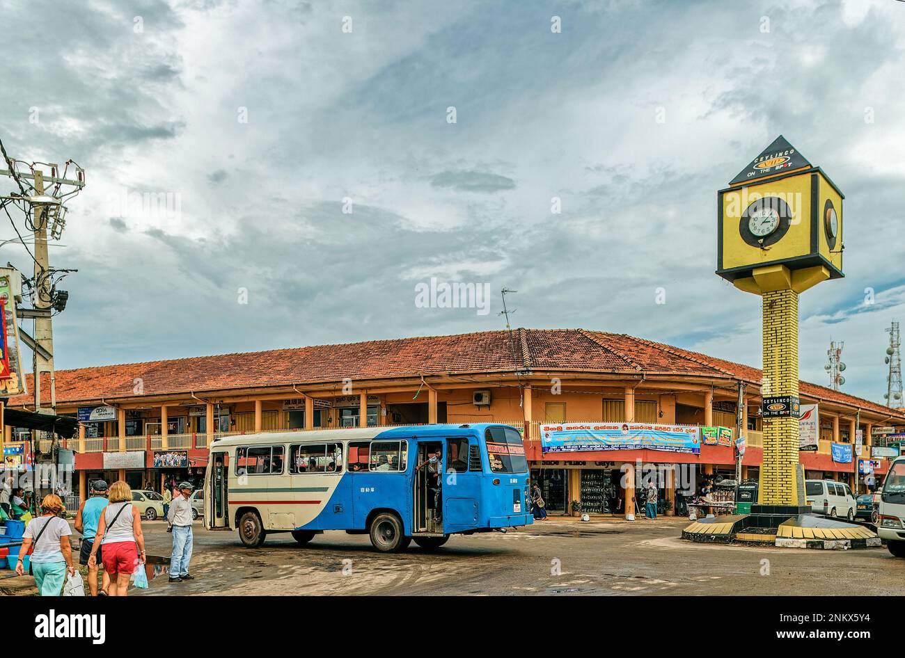 09 12 2007 Cityscape of Negombo Marcket and clock tower, Sri Lanka ...