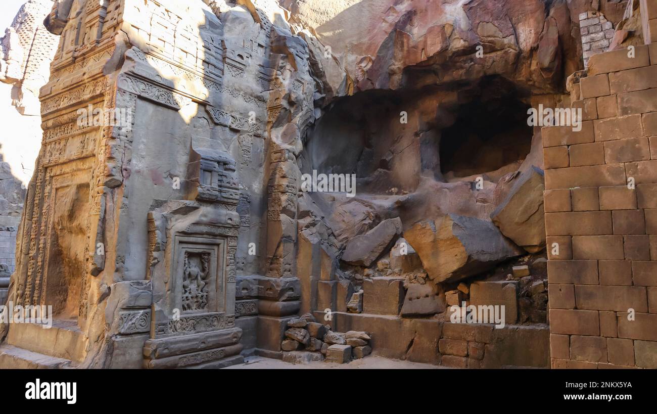 Ruined Carved Masroor Temples or Rock-cut Temples at Masrur, Kangra ...