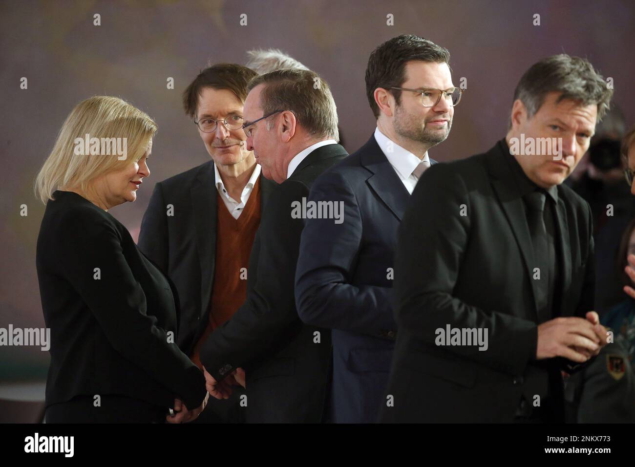 Berlin, Germany. 24th Feb, 2023. Nancy Faeser (l-r), Federal Minister ...