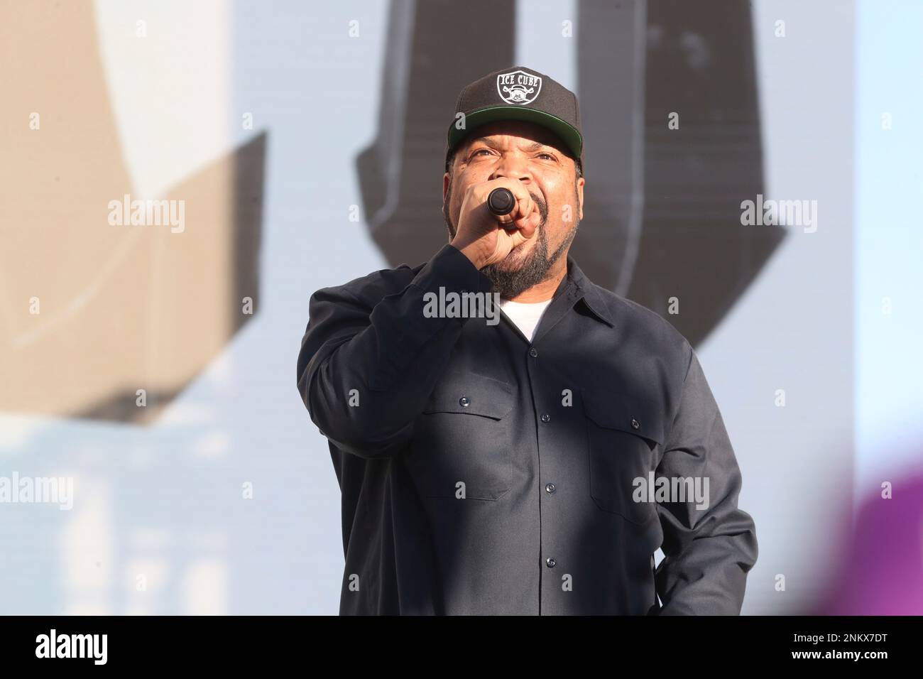 LOS ANGELES, CA - FEBRUARY 06: Rapper Ice Cube performs a concert the ...