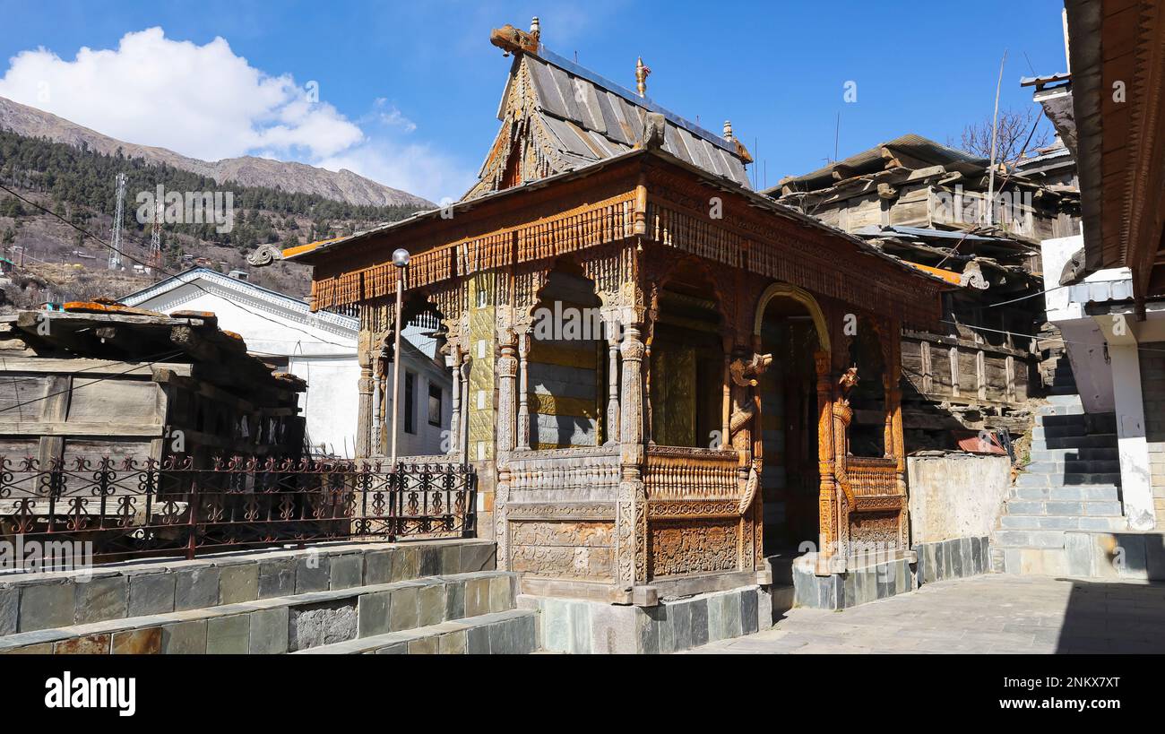 Entrance of Narayan Nagini Temple, Kalpa, Kinnaur, Himachal Pradesh ...