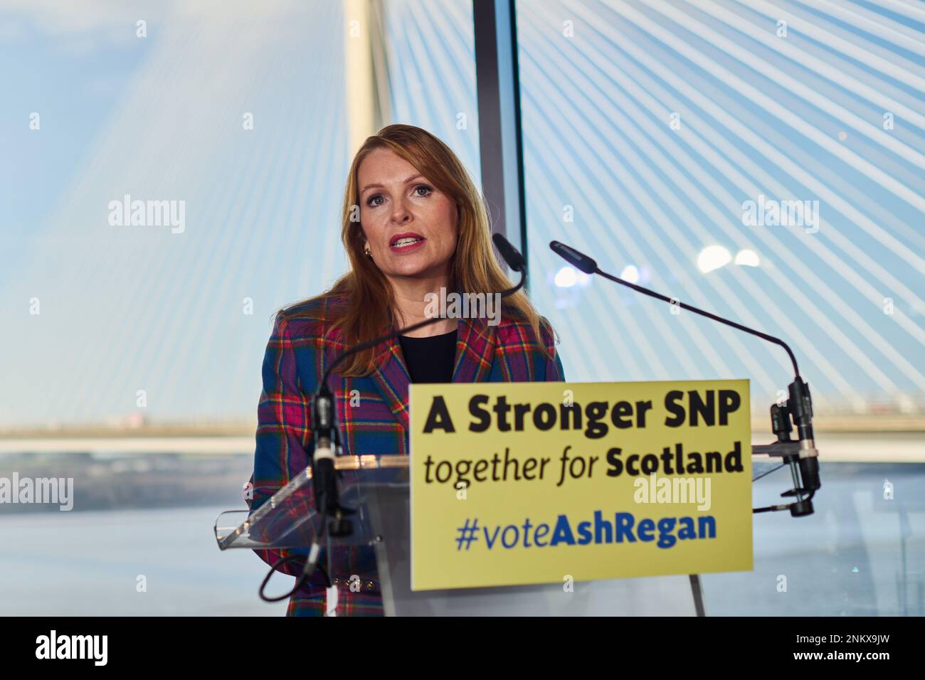 Edinburgh Scotland, UK 24 February 2023. Ash Regan in North Queensferry ...