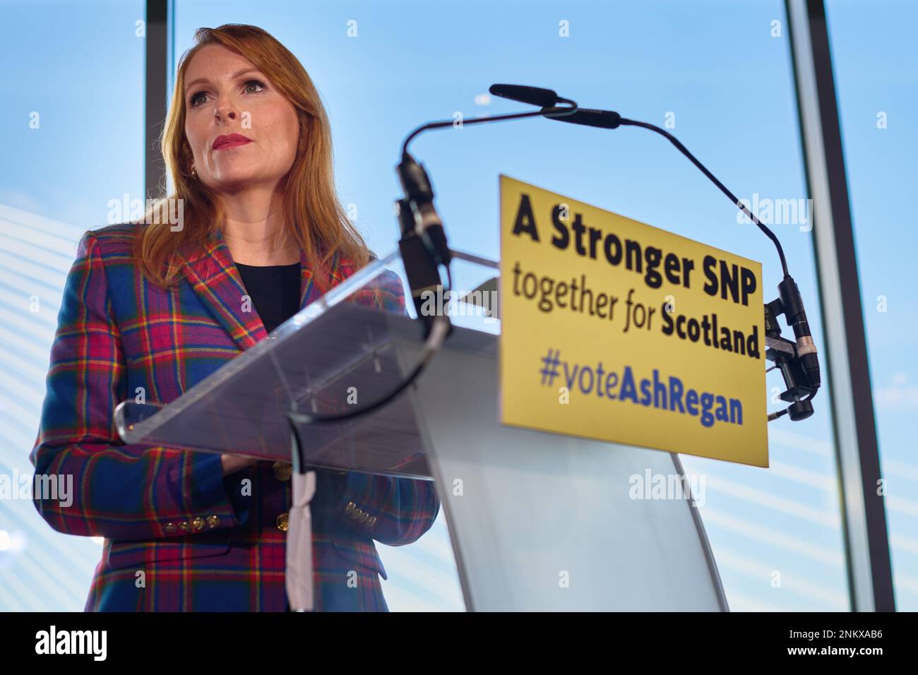 Edinburgh Scotland, UK 24 February 2023. Ash Regan in North Queensferry ...
