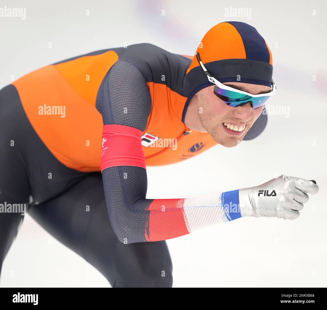 Patrick ROEST of the Netherlands competes in the Men's 5000m at ...