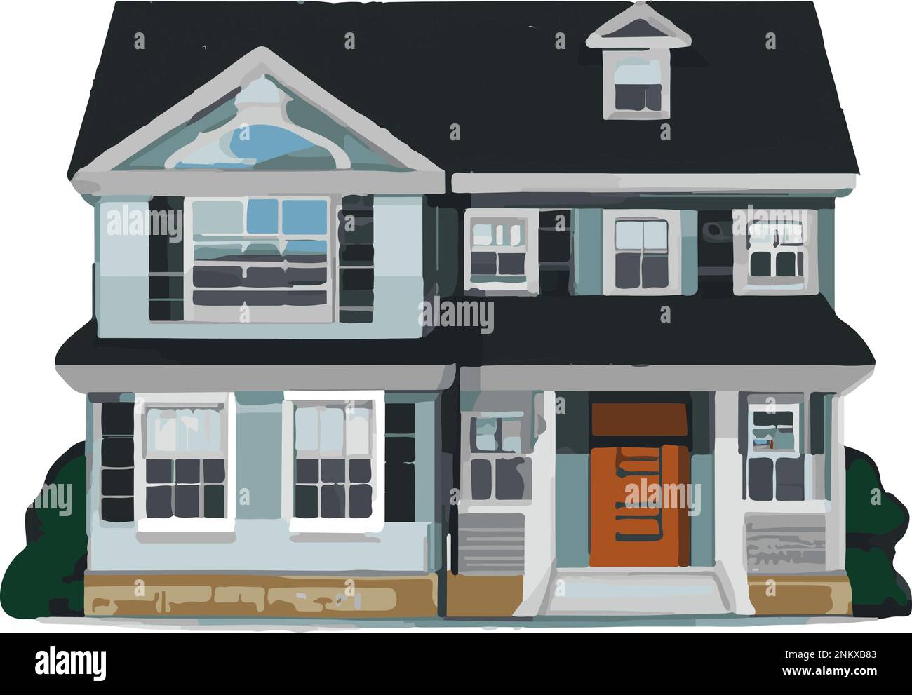 American neighborhood background Stock Vector Images - Alamy