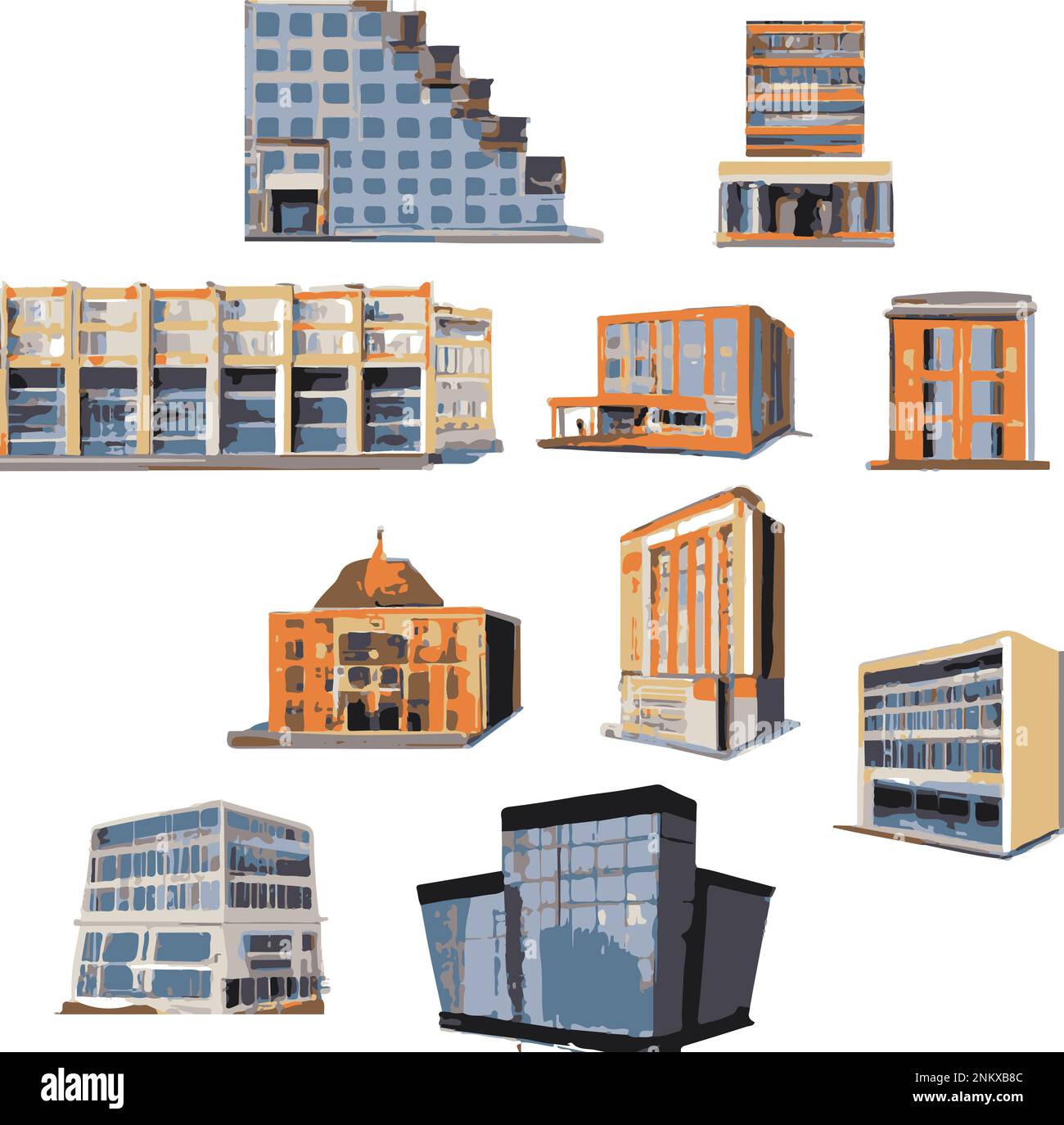 New factory buildings Stock Vector Images - Alamy