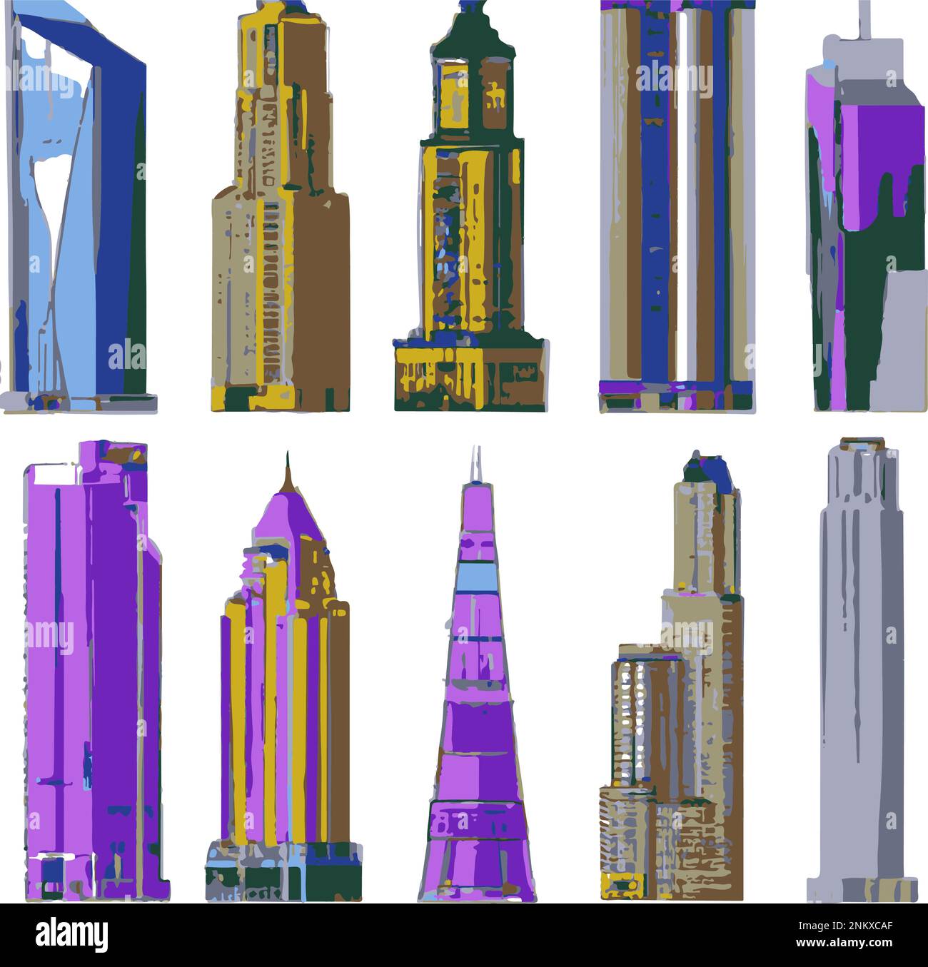 Dallas office buildings Stock Vector Images - Alamy