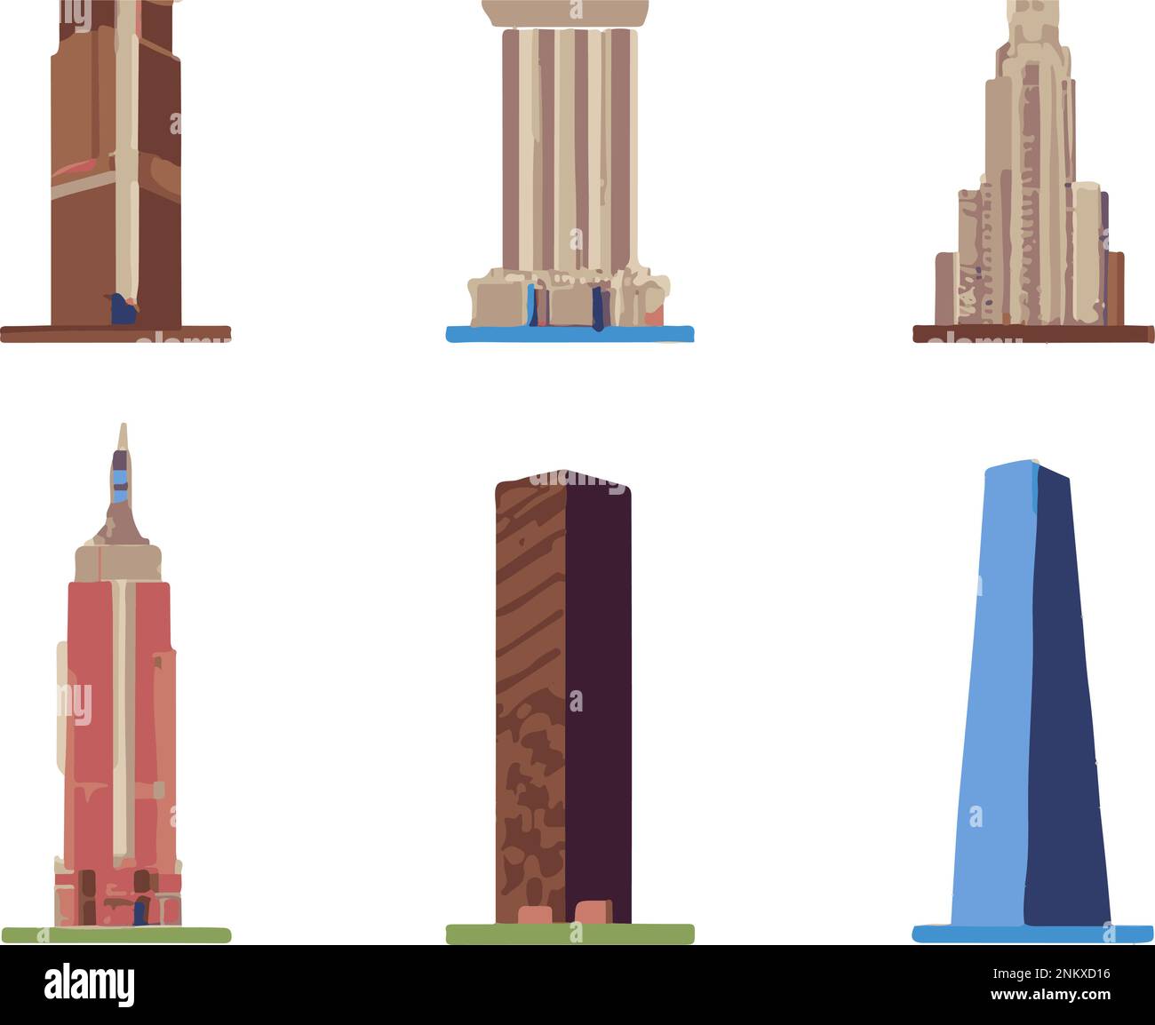 High rise skyline aerial view Cut Out Stock Images & Pictures - Alamy