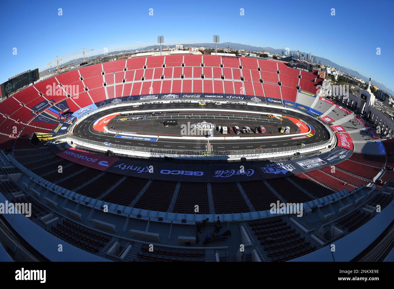 LOS ANGELES, CA - FEBRUARY 05: A general view of the track inside the ...