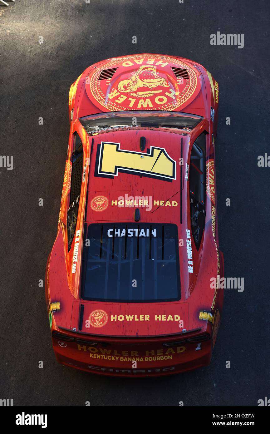 LOS ANGELES, CA - FEBRUARY 05: Ross Chastain (#1 TrackHouse Racing ...