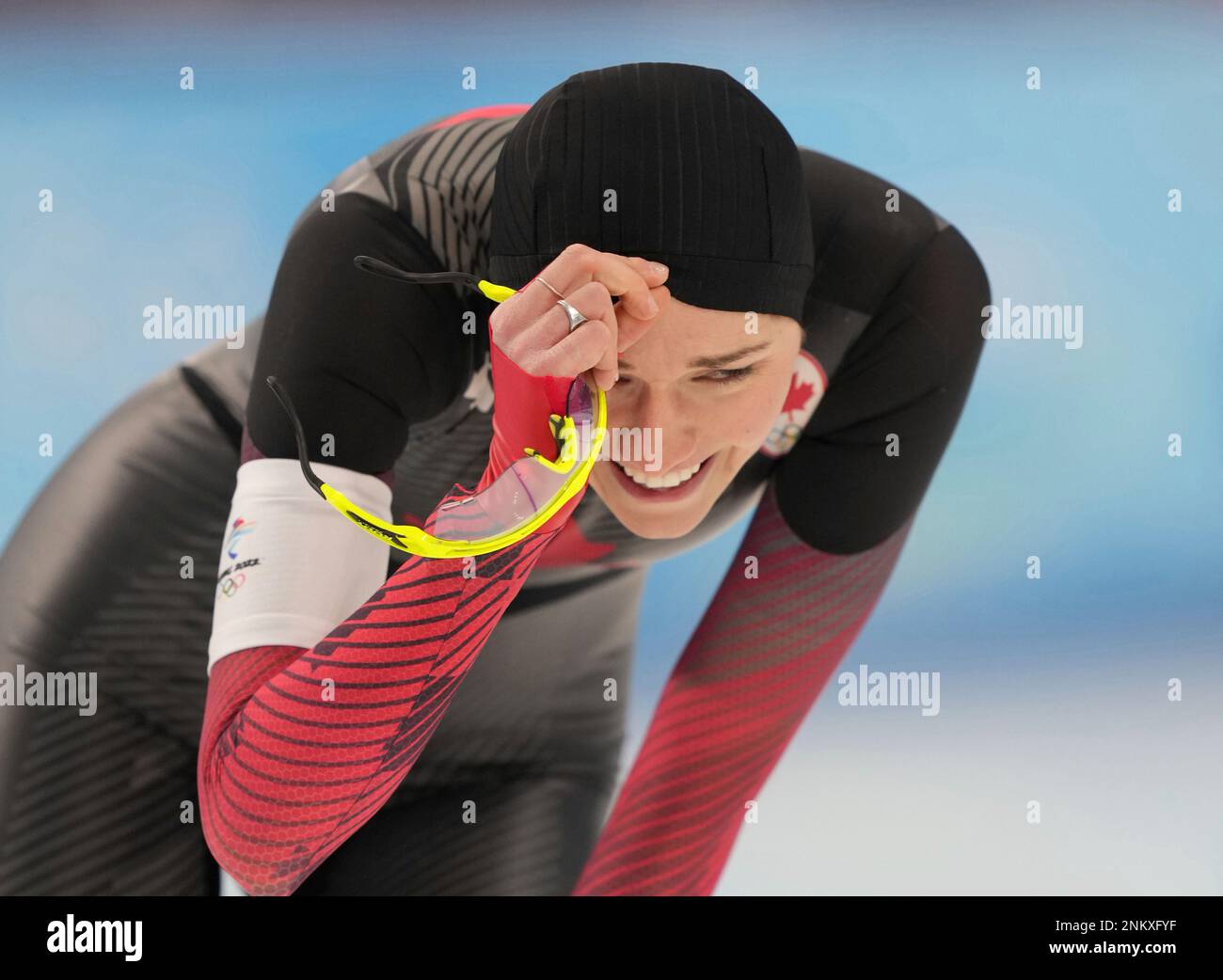 Isabelle WEIDEMANN of Canada competes in the Women's 3000m at National ...