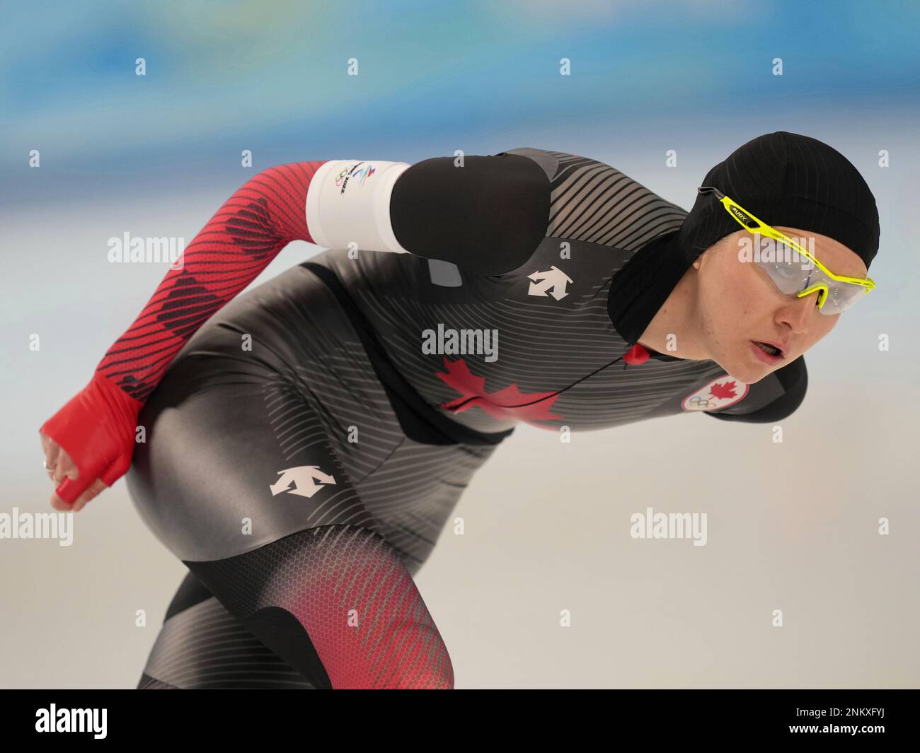 Isabelle WEIDEMANN of Canada competes in the Women's 3000m at National ...