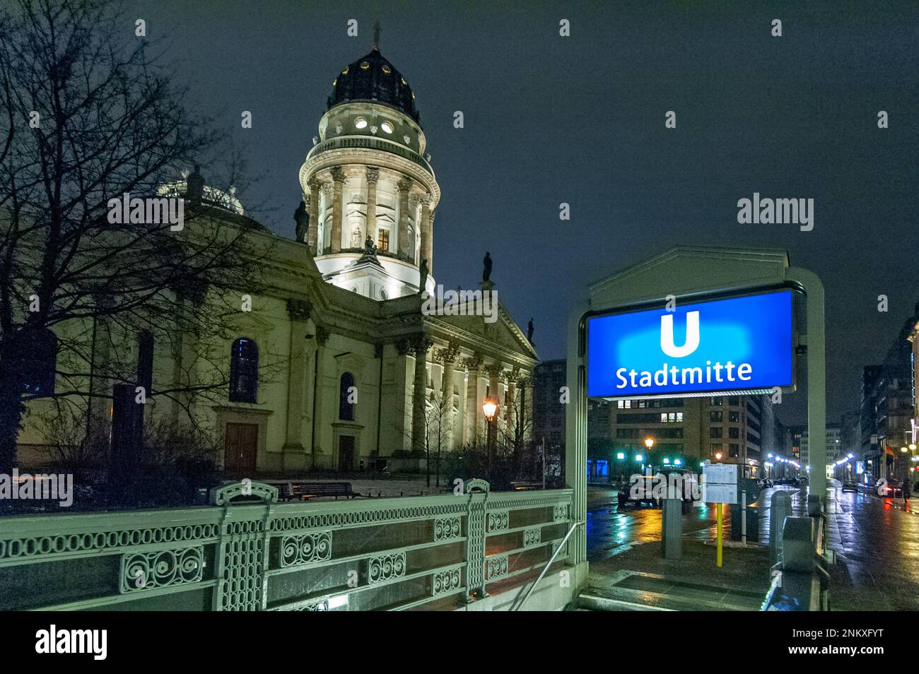 Berlin, January 30th 2005: The Neue Kirche in Berlin's Gendarmenmarkt ...