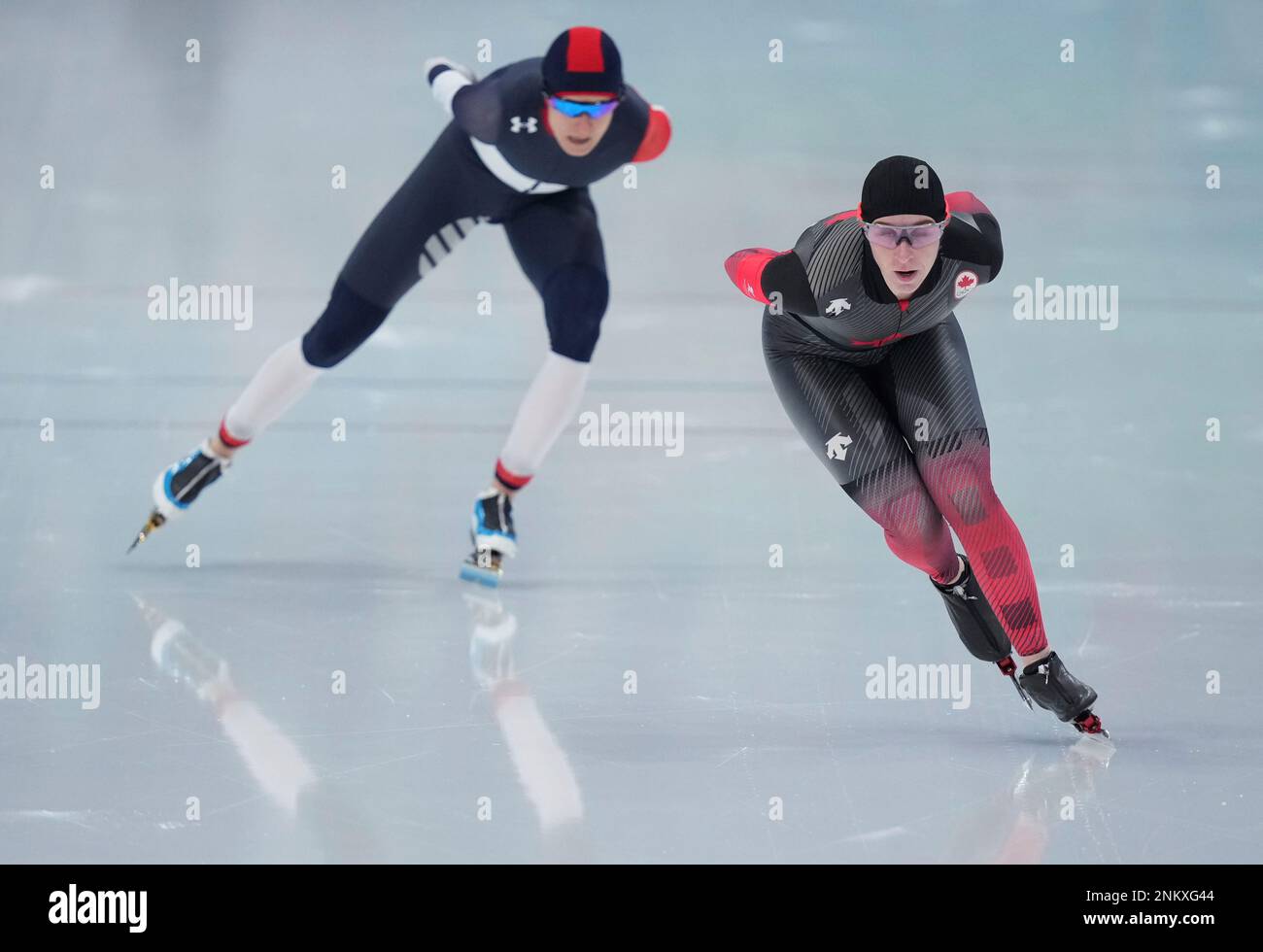 Czech's SABLIKOVA Martina and Canada's BLONDIN Ivanie compete in the ...