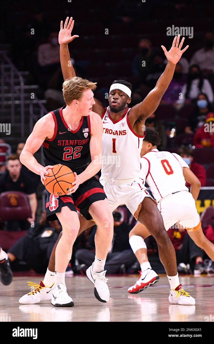 LOS ANGELES, CA - JANUARY 27: Stanford Cardinal forward James Keefe (22 ...