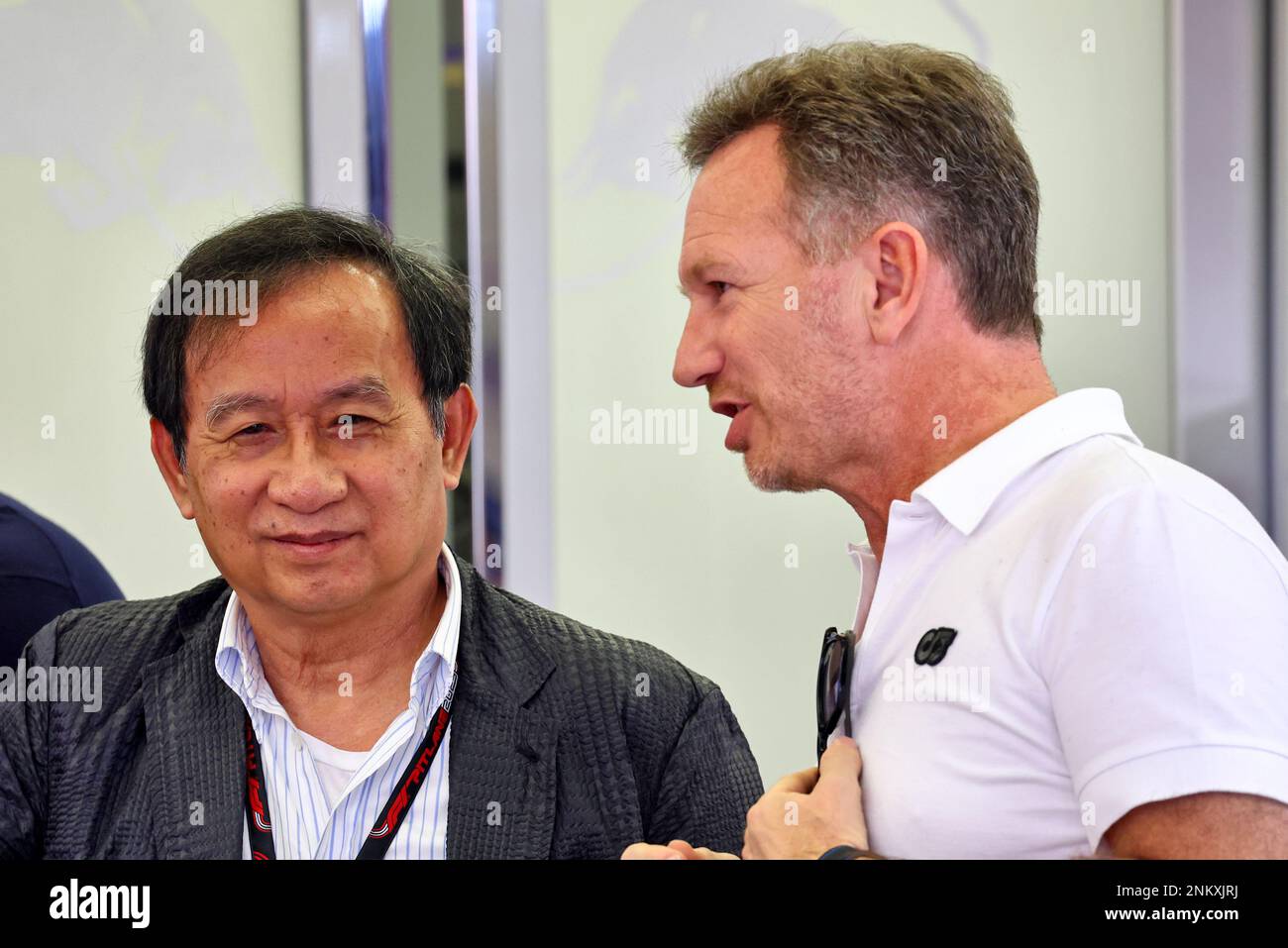 Sakhir, Bahrain, 24.02.2023. (L to R): Chalerm Yoovidhya (THA) Red Bull ...
