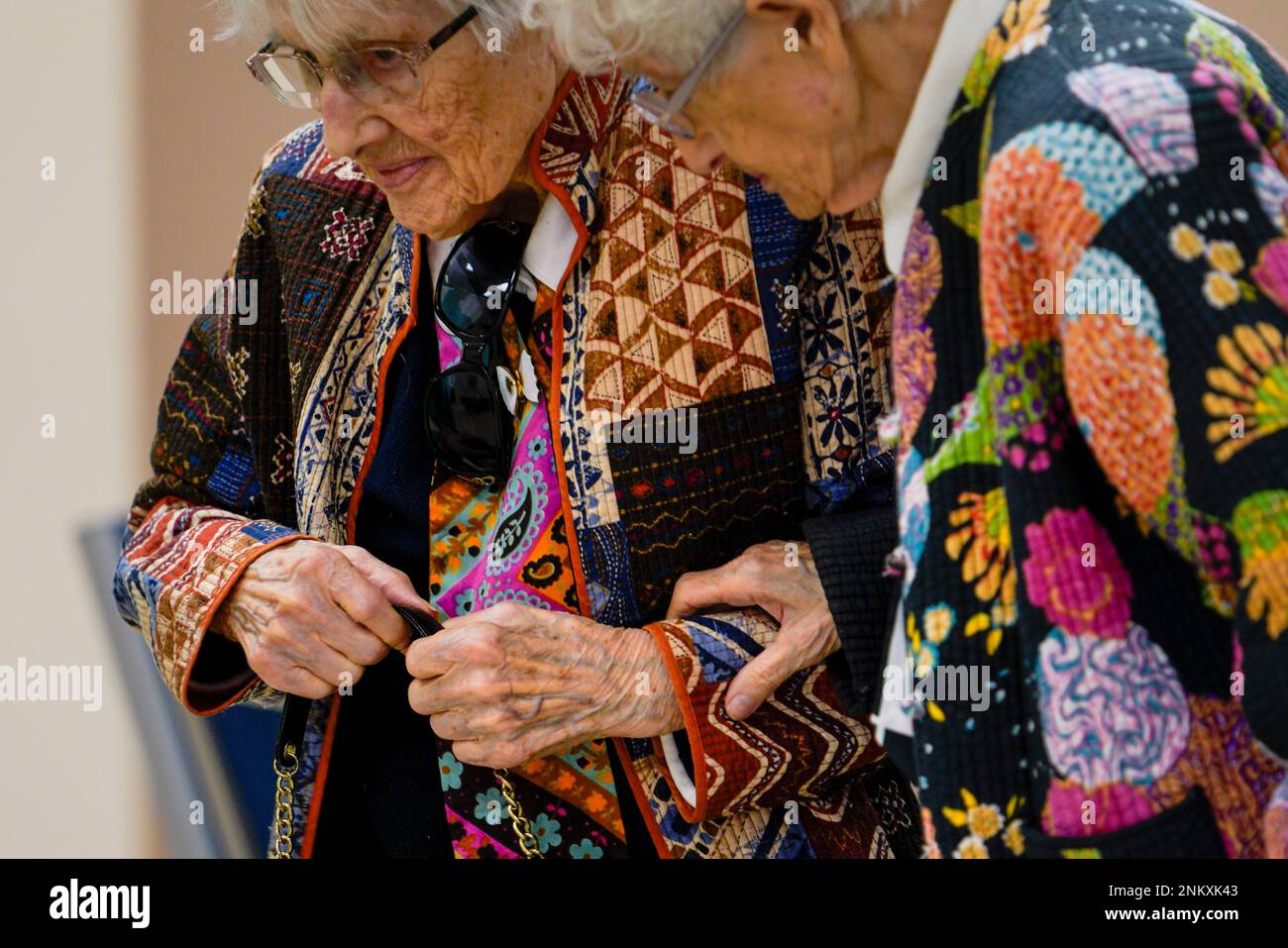 Norma Matthews, right, and Edith Antoncecchi are speak at the Golden ...