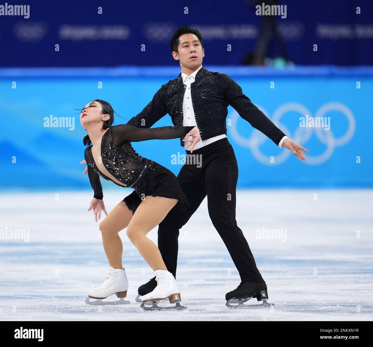 Chinese figure skater Wenjing SUI and Cong HAN perform during team ...