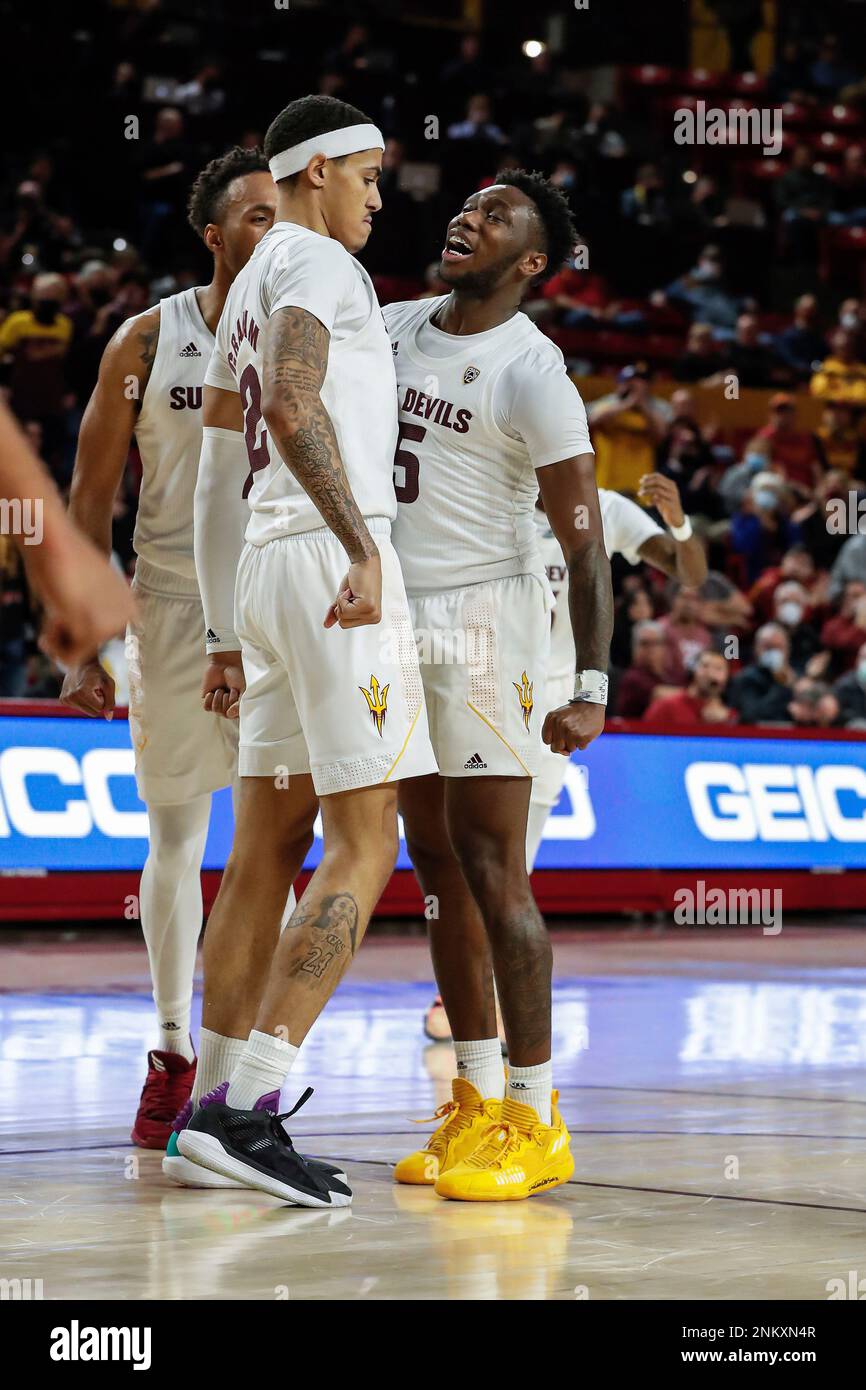 TEMPE, AZ - FEBRUARY 3: Arizona State Sun Devils forward Jalen Graham ...