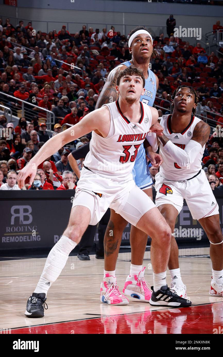 LOUISVILLE, KY - FEBRUARY 01: Louisville Cardinals forward Matt Cross ...