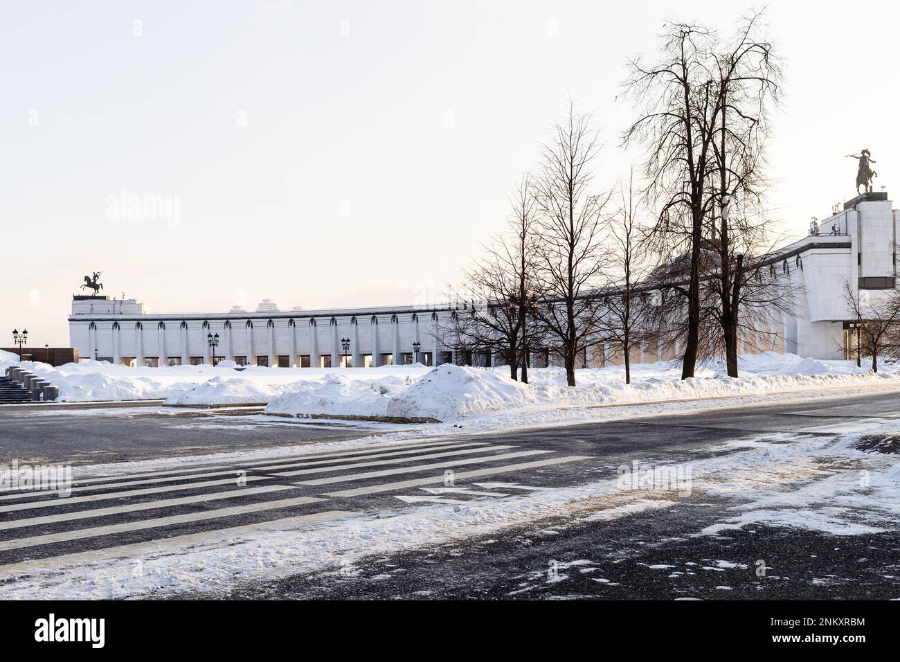 Moscow, Russia - February 22, 2023: building of Museum of the Great ...