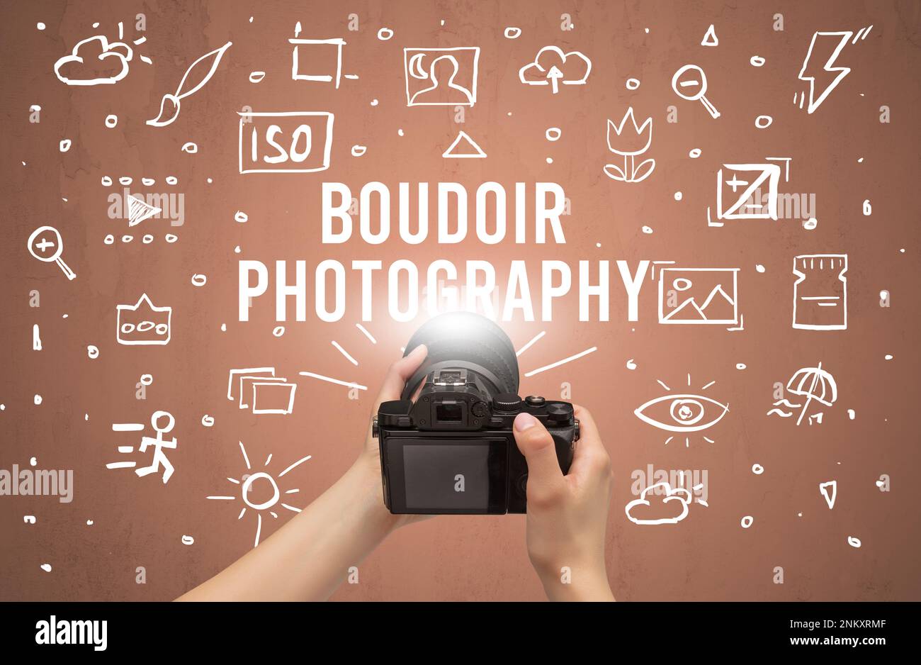 Hand taking picture with digital camera Stock Photo - Alamy