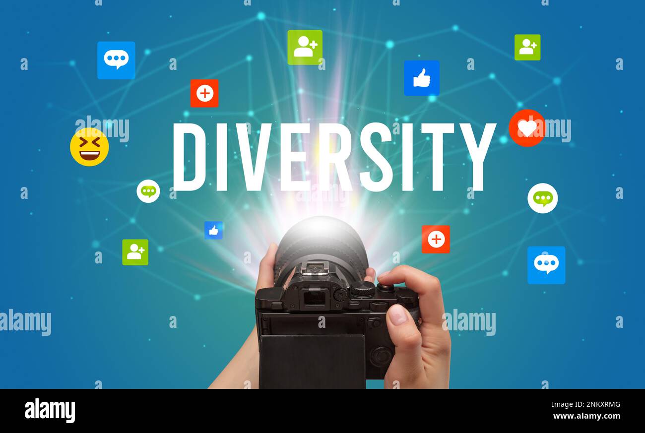Using camera to capture social media content Stock Photo - Alamy