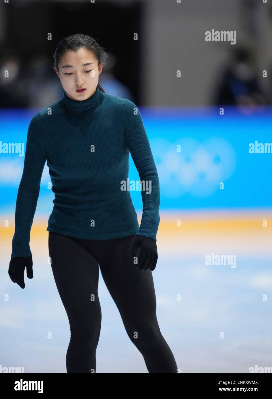 Japanese figure skater Kaori Sakamoto practices at Capital Indoor ...