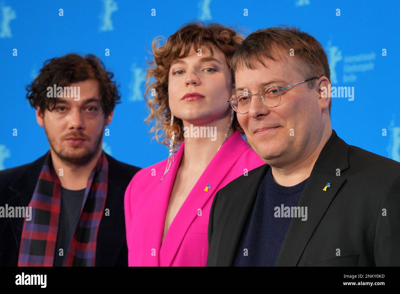 Berlin, Germany. 24th Feb, 2023. Timocin Ziegler (l-r), actor, Thea ...