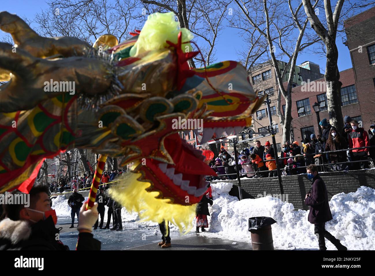 Photo by: NDZ/STAR MAX/IPx 2022 2/1/22 People attend the Lunar New Year ...