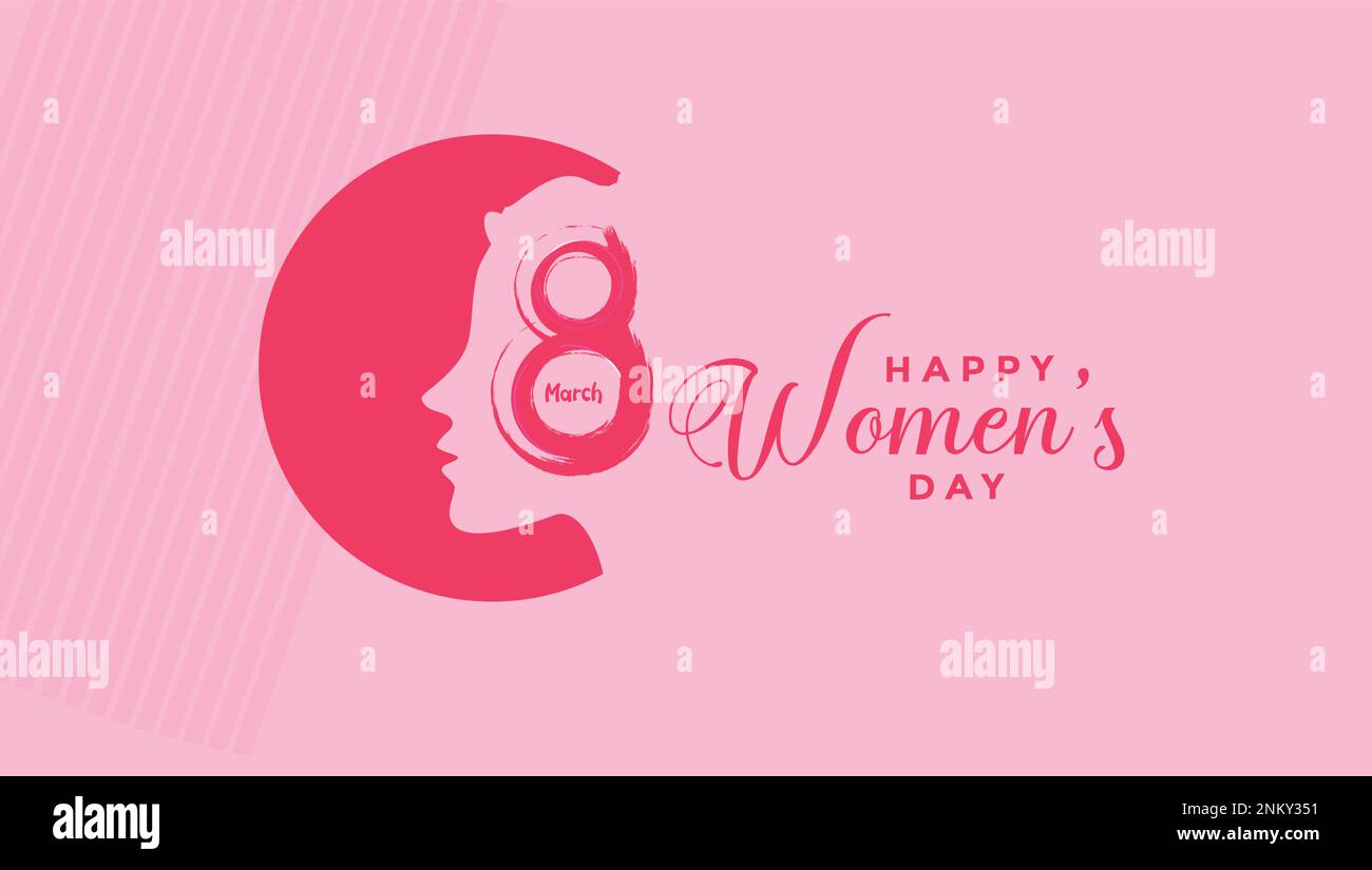 International Women's Day. 8 March, Vector Template for Women's Day ...