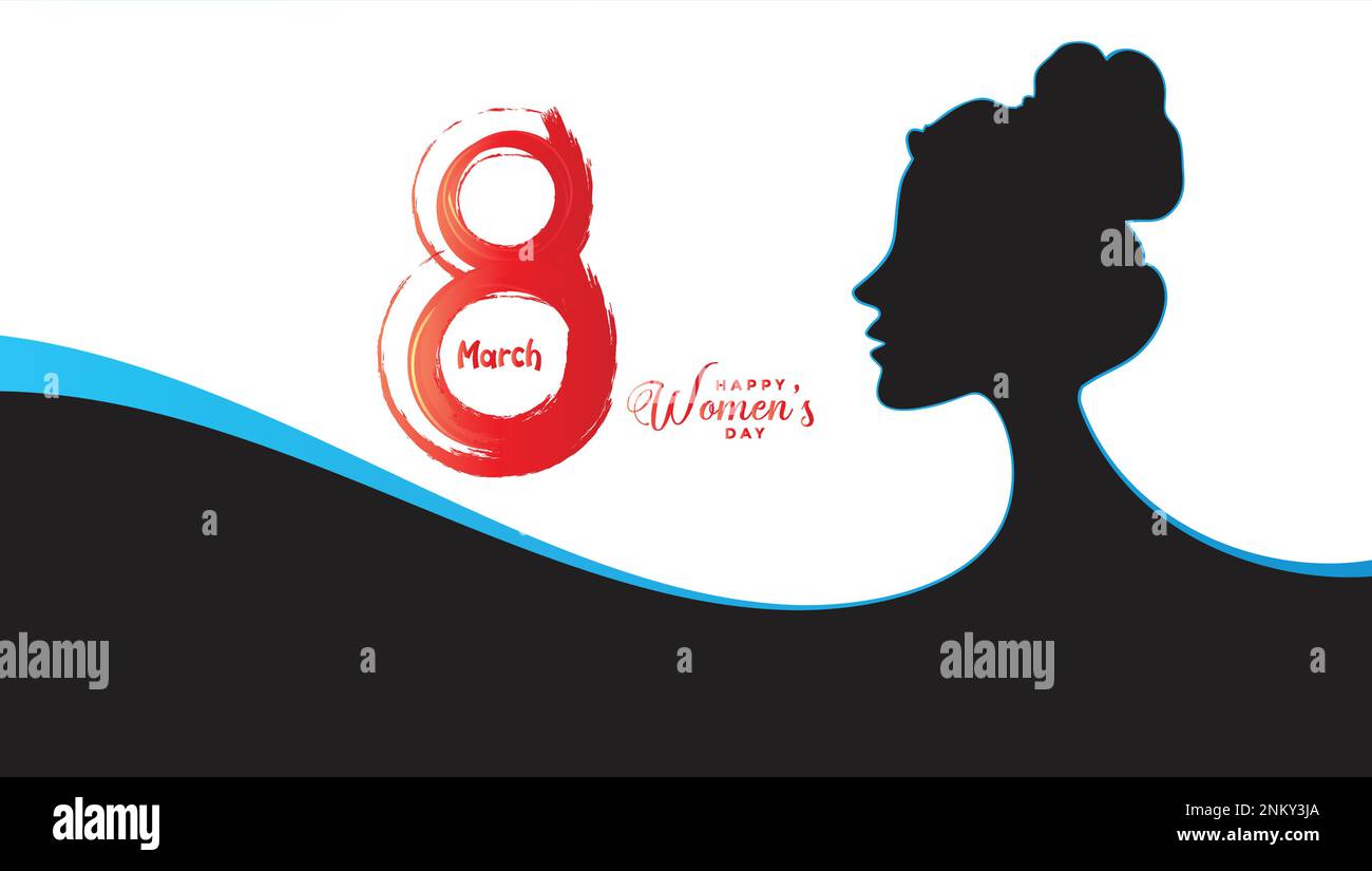 International Women's Day. 8 March, Vector Template for Women's Day ...