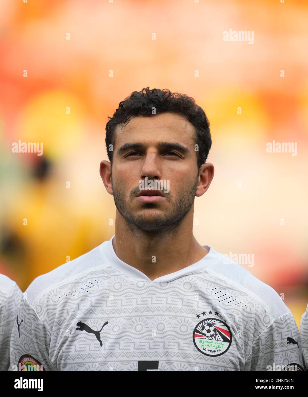 Douala, Cameroon, January, 26, 2022: Hamdy Fathy of Egypt during Egypt vs Ivory Coast- Africa ...
