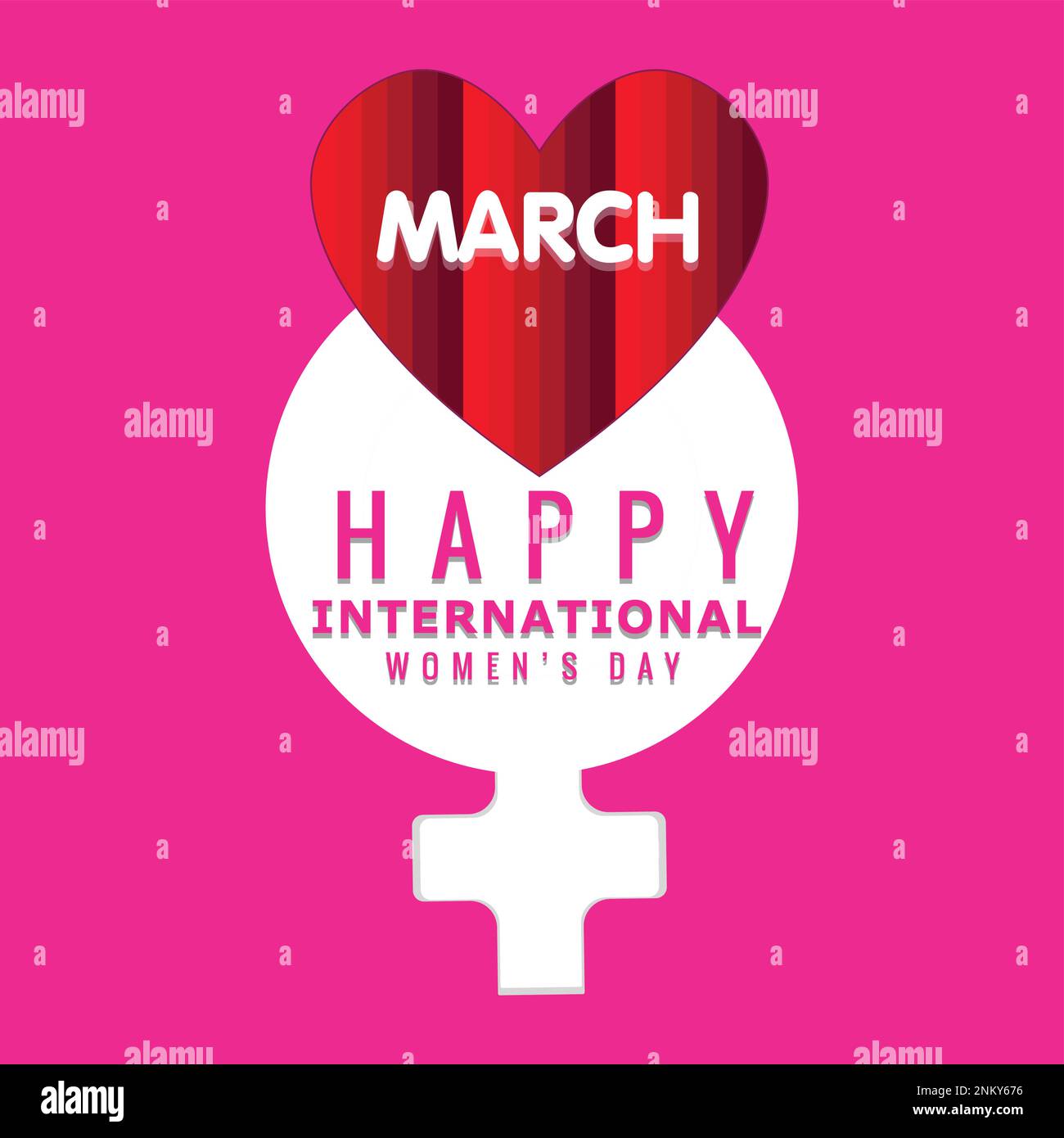International Women's Day. 8 march, Vector Template for Women's Day ...
