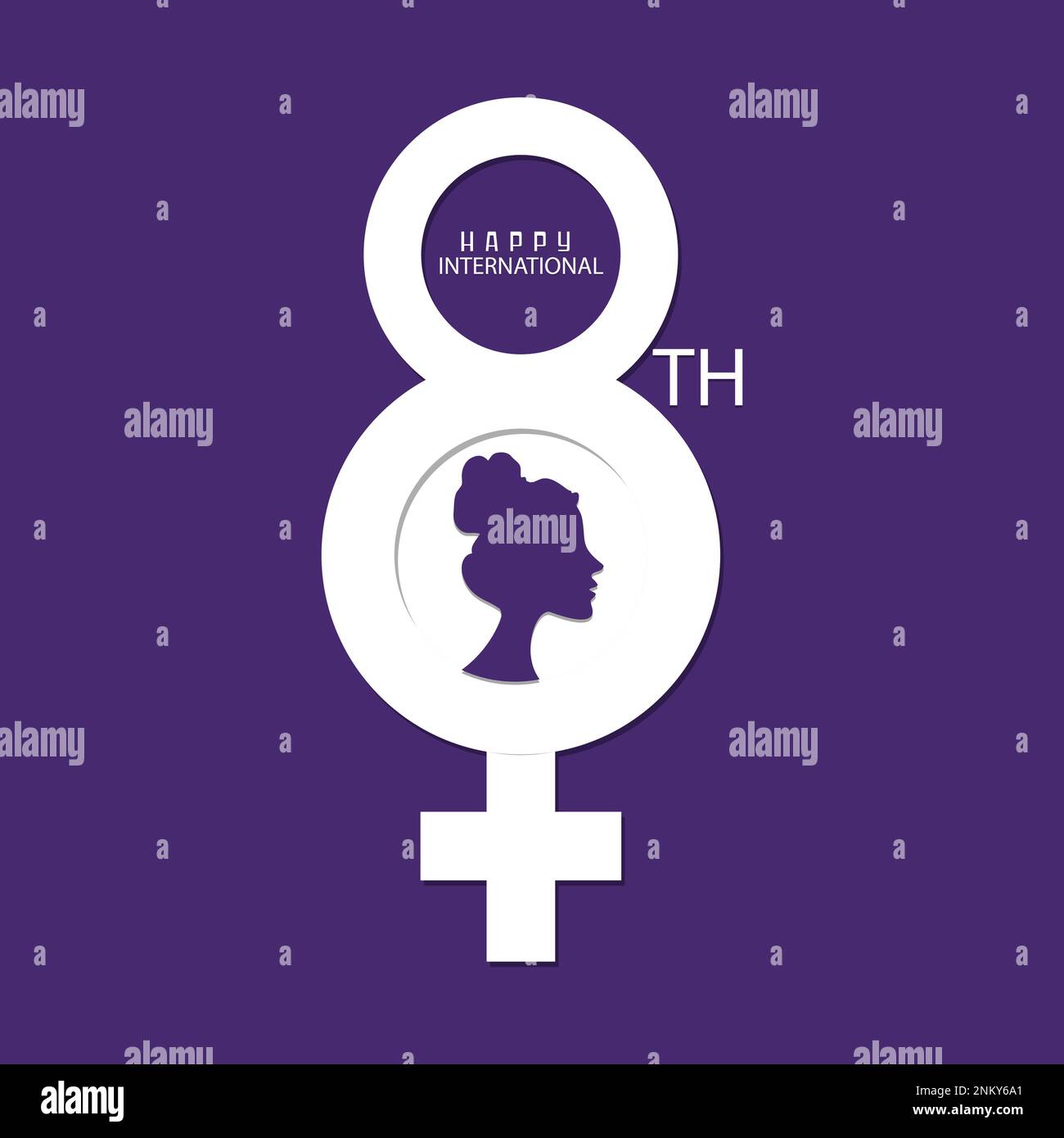 International Women's Day. 8 march, Vector Template for Women's Day ...