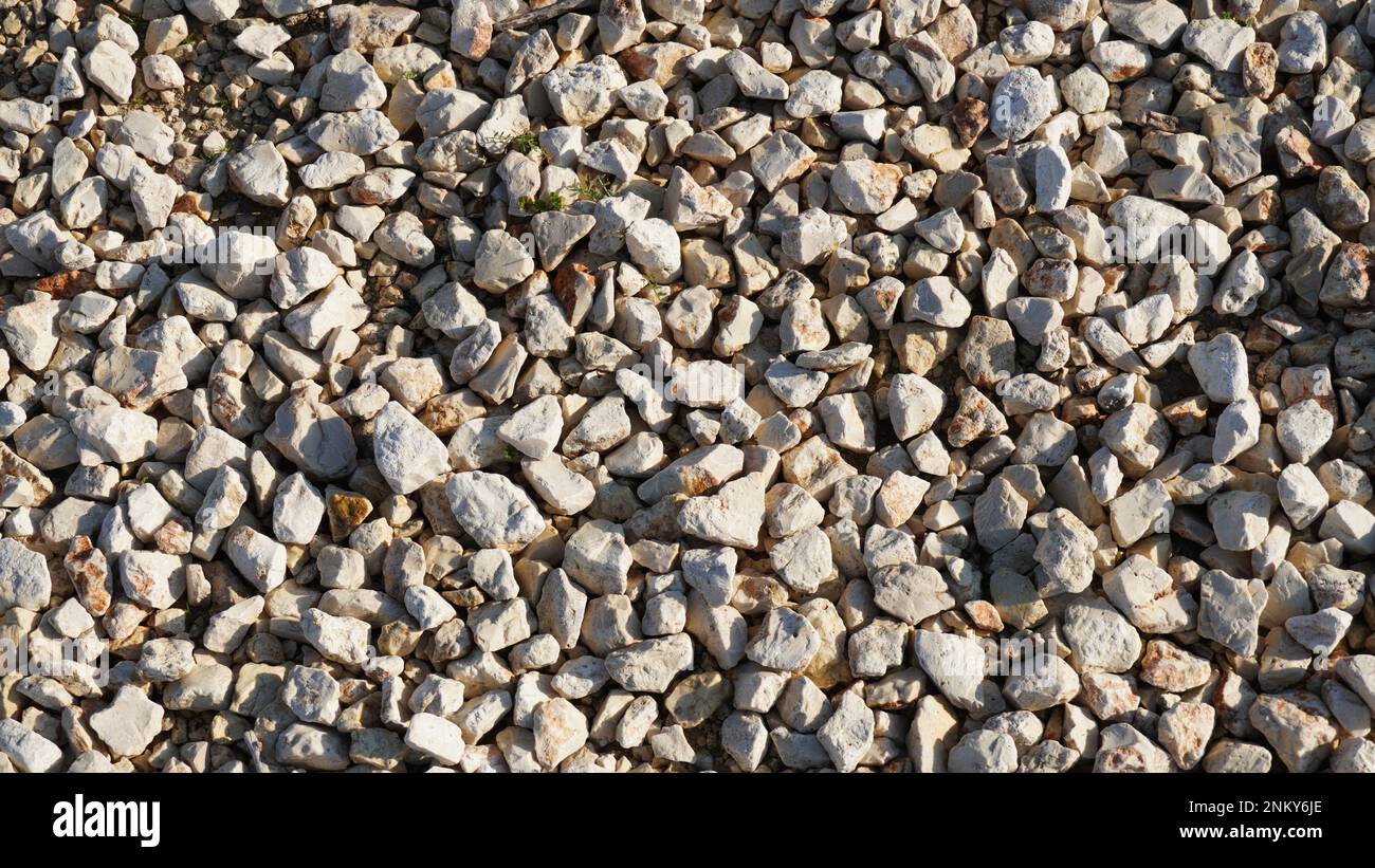 Stone pebbles background texture. Natural stone background from crumbs ...