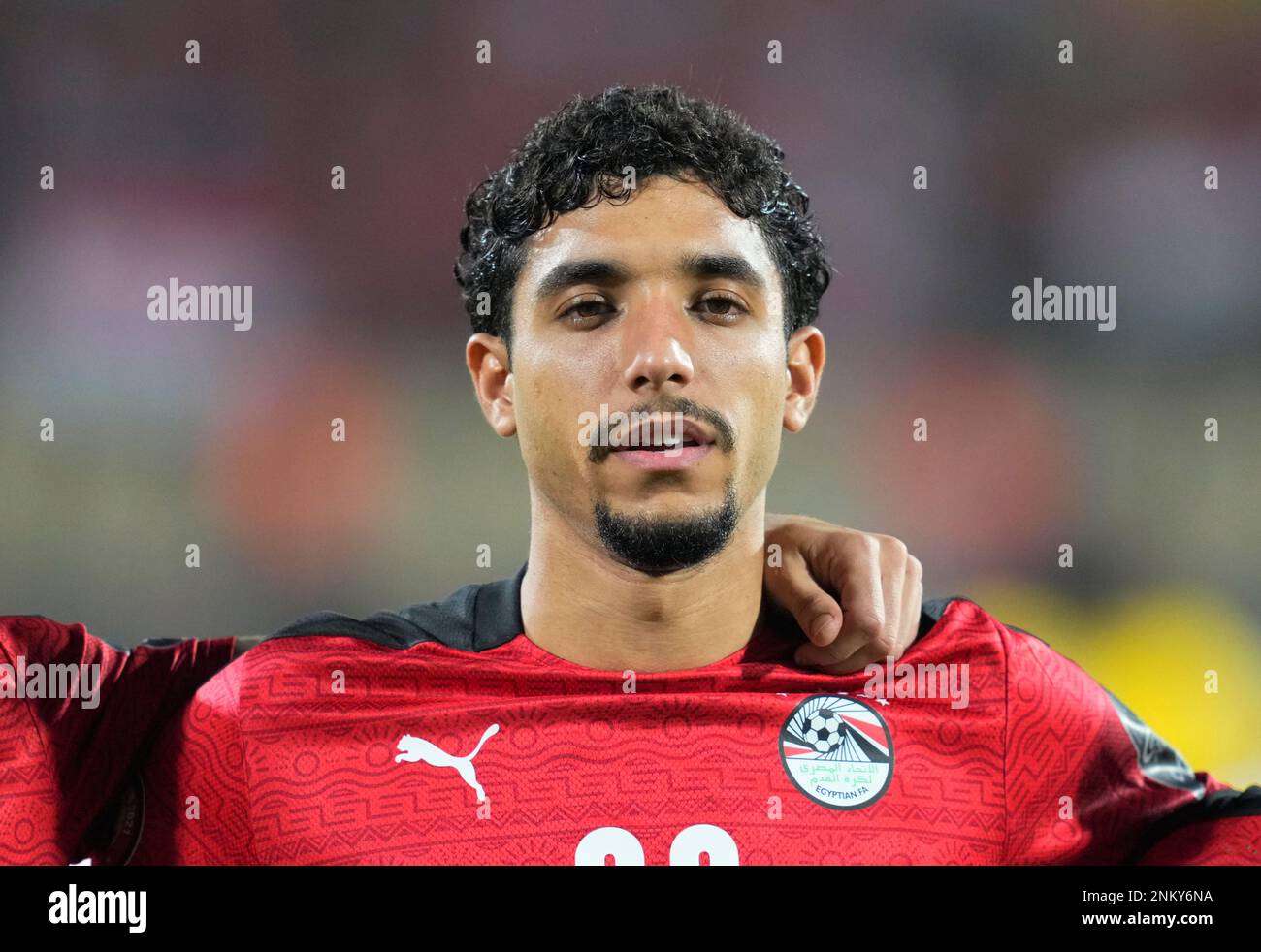 Yaound©, Cameroon, January, 19, 2022: Omar Marmoush of Egypt during ...