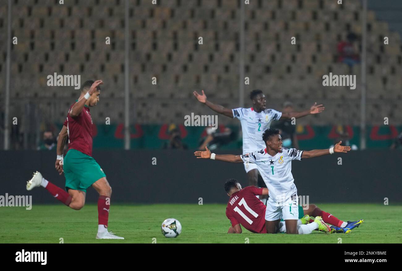 Yaound©, Cameroon, January, 10, 2022: Abdul Fatawu Issahaku of Ghana during Ghana vs Morocco ...