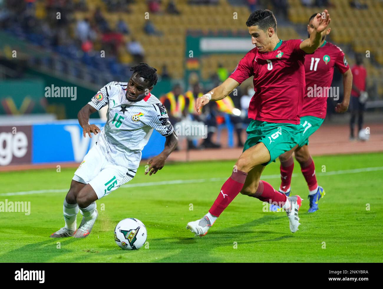 Yaound©, Cameroon, January, 10, 2022: Joseph Paintsil of Ghana during Ghana vs Morocco- Africa ...