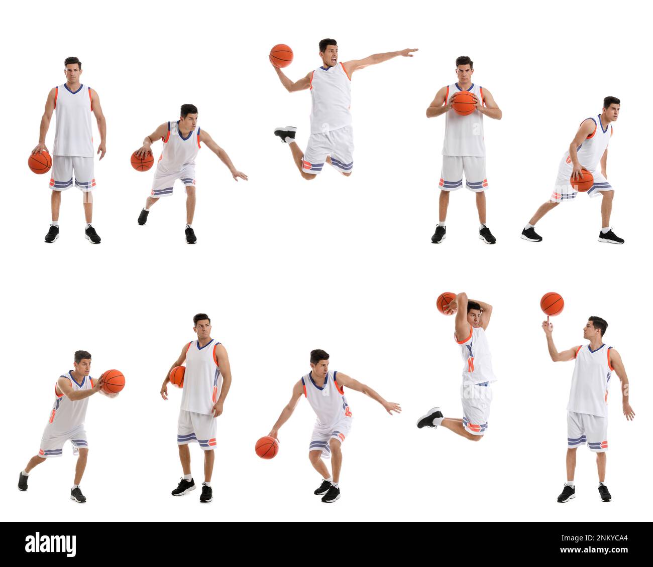 Sport collage professional basketball Cut Out Stock Images & Pictures ...