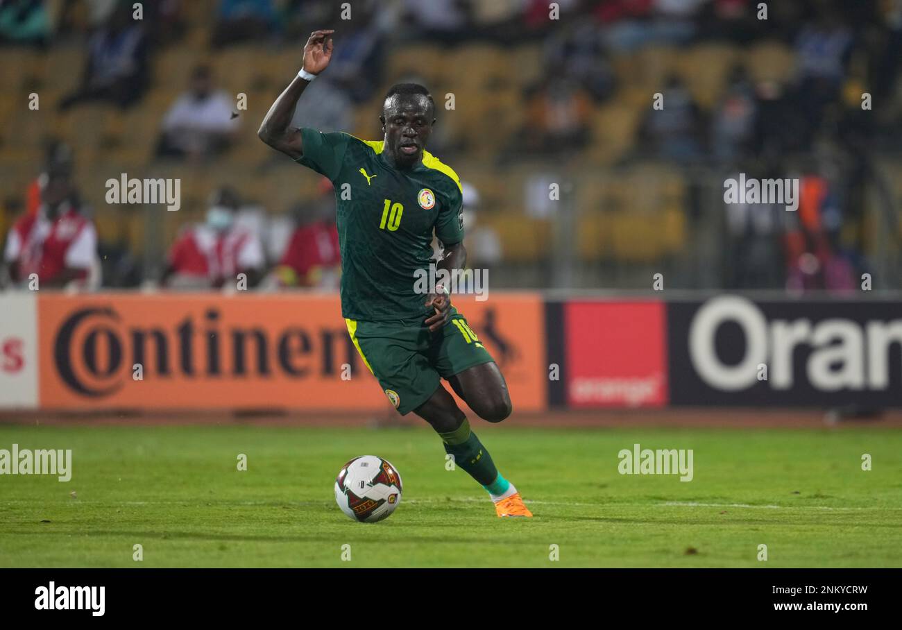 Yaounde, Cameroon, January, 30, 2022: Sadio Man© of Senegal during Senegal versus Equatorial ...