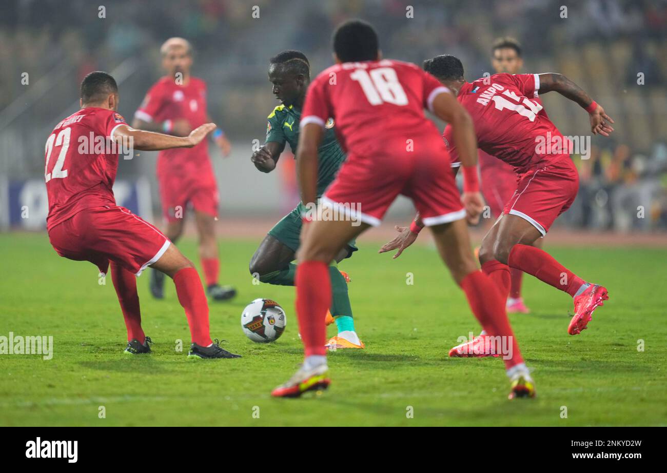 Yaounde, Cameroon, January, 30, 2022: Sadio Man© of Senegal during Senegal versus Equatorial ...
