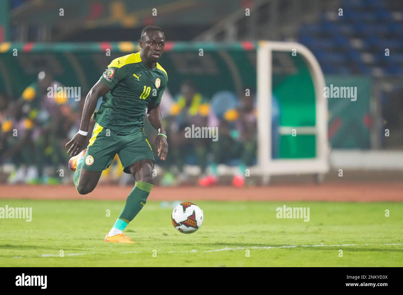 Yaounde, Cameroon, January, 30, 2022: Sadio Man© of Senegal during Senegal versus Equatorial ...