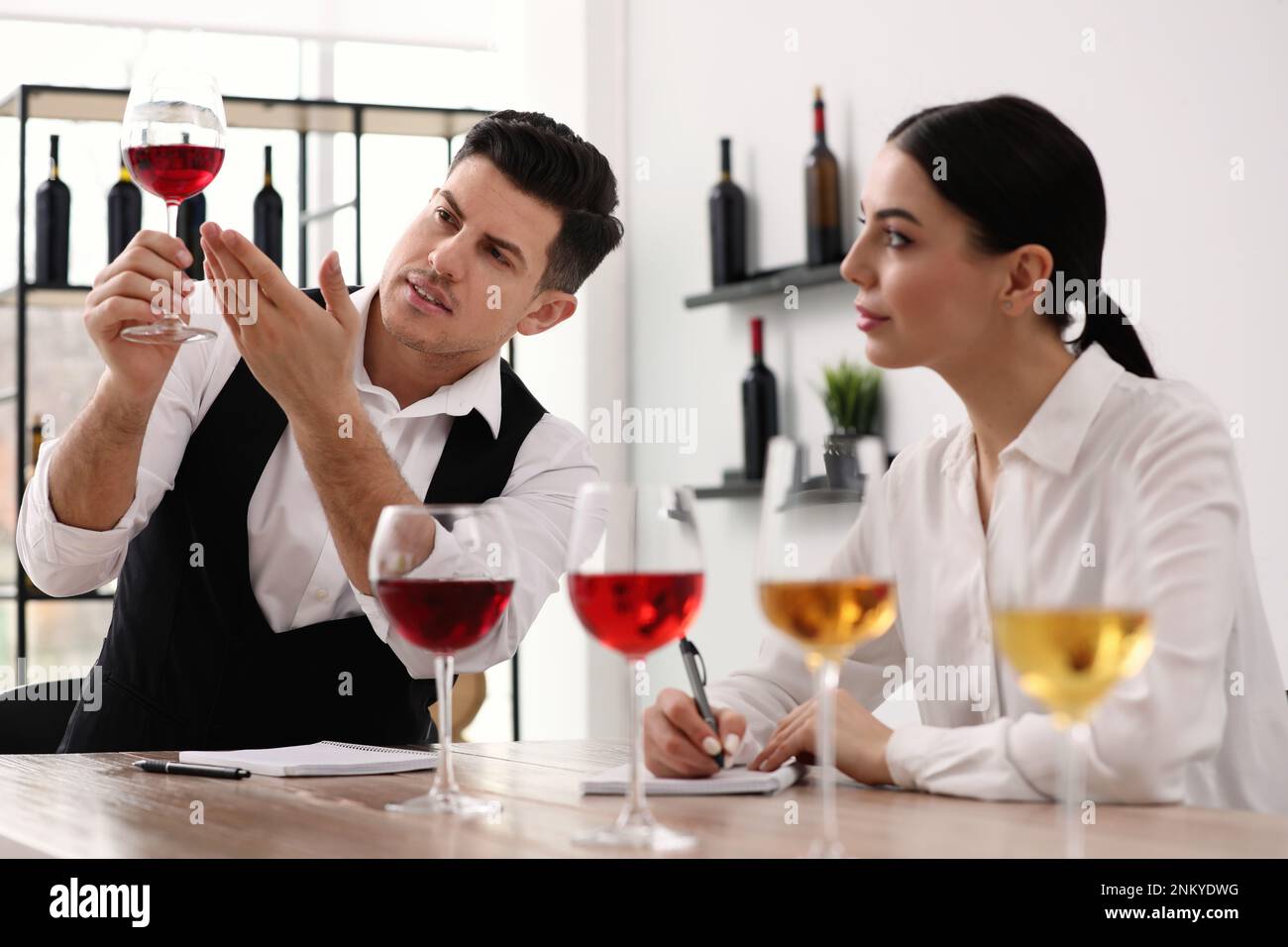 Sommelier's table hi-res stock photography and images - Alamy