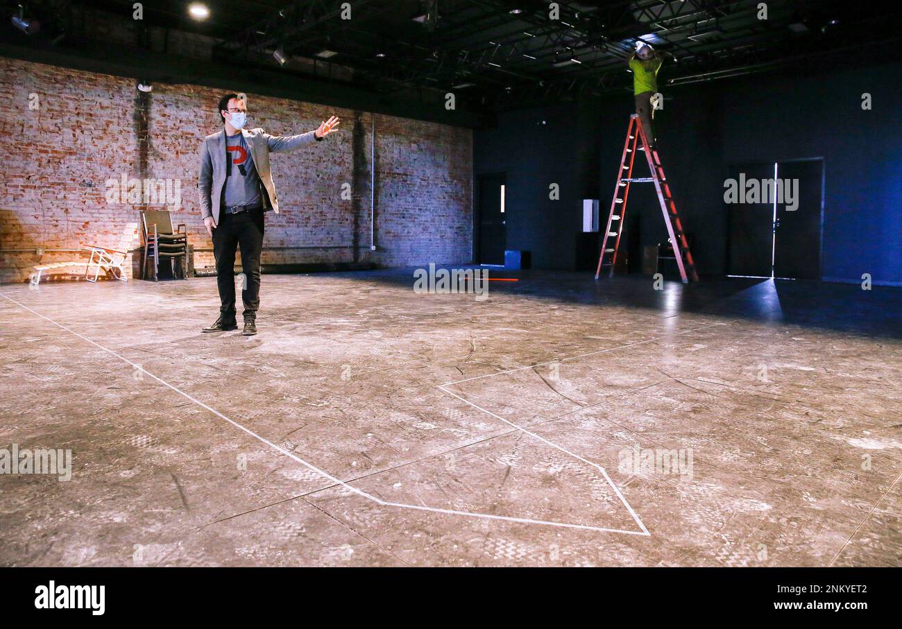 Producing artistic director Adam Knight describes the layout of the ...